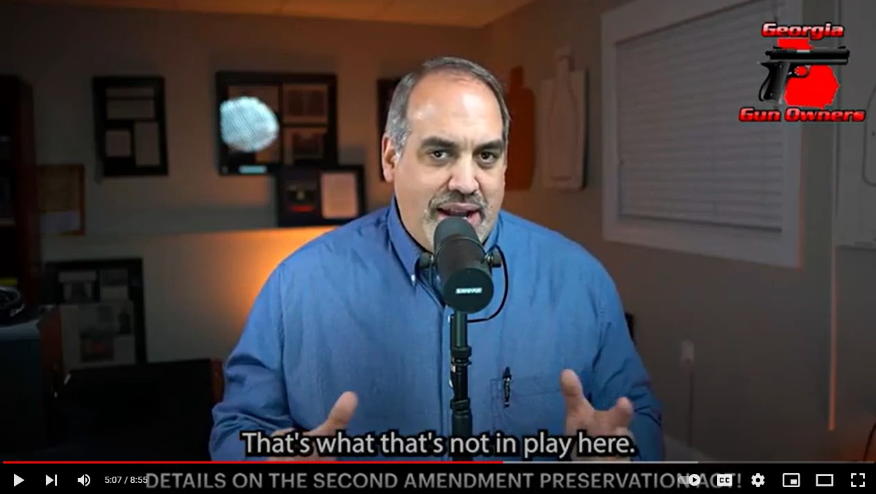 DETAILS REVEALED: GGO's Second Amend Preservation Act! - Georgia Gun Owners